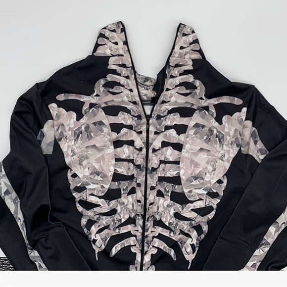 Pants & Jumpsuits | New Diamond Skeleton Unitard Halloween Costume Sexy ...